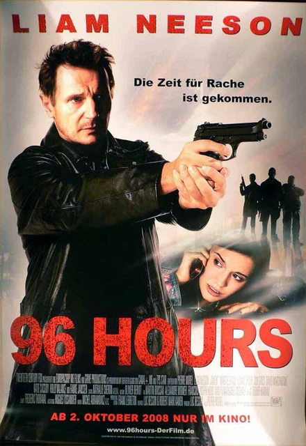 96 HOURS - Liam Neeson - Maggie Grace - Filmposter A1 84x60cm gerollt ...