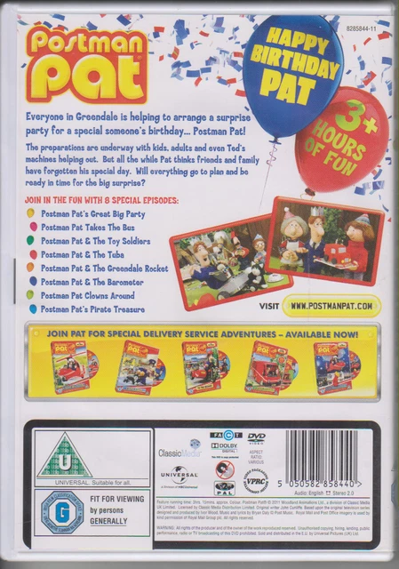 HAPPY BIRTHDAY POSTMAN Pat - 3 hours / 8 Episodes UK R2 DVD EUR 18,46 ...
