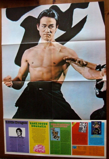 1 POSTER DE Magazine Bruce Lee Kung-Fu Monthly N°11 David Chiang 1976 ...