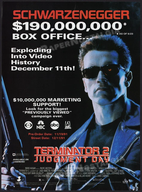 TERMINATOR 2: JUDGMENT DAY__Orig. 1997 Trade print AD/ ADVERT ...