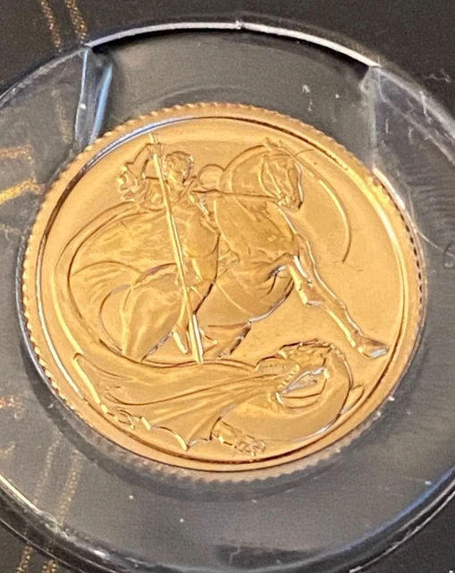 LONDON MINT OFFICE 2024 Gold 1/4 Quarter Sovereign Coin (1.99g 22ct ...