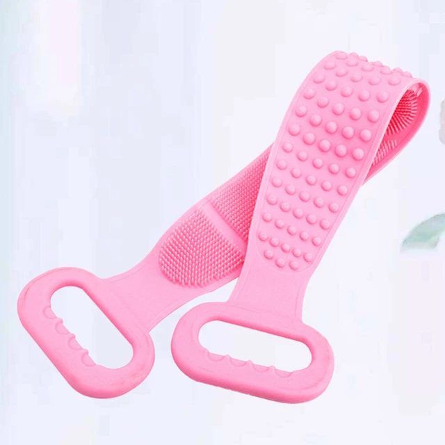 LOOFAH BACK WASHER Body Scrubber Sponge Brush Frosted Strap £13.78 ...