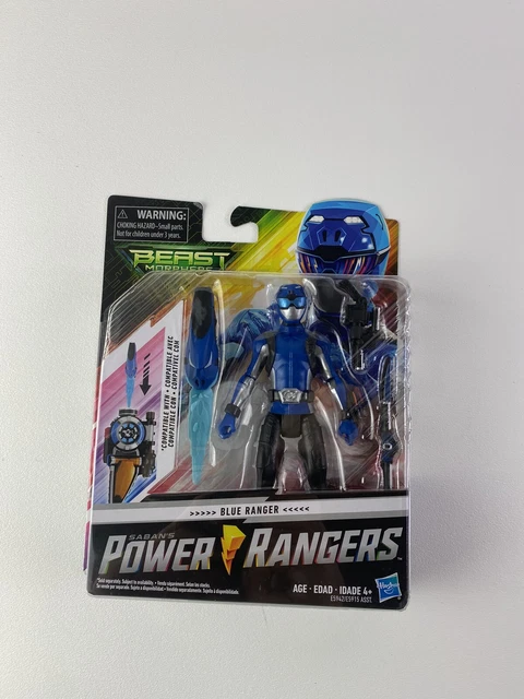 POWER RANGERS BEAST Morphers Blue Ranger Action Figure Hasbro Sabans ...