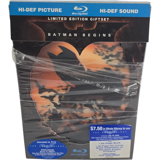 BATMAN BEGINS LIMITED Edition Gift Set Blu-Ray With Lenticular + Comic ...