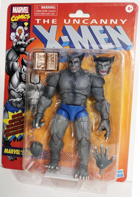 X-MEN MARVEL LEGENDS Retro Gray BEAST Action Figure 6" Grey Beast IN ...