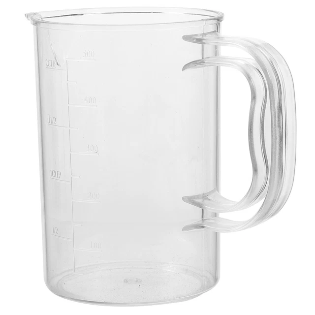 MEASURING CUP WITH Scale Reusable Plastic Measuring Jug Milk Coffee ...