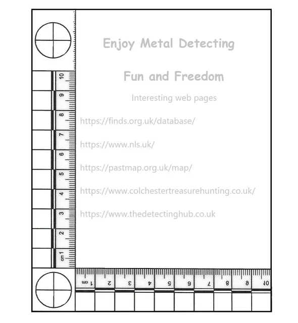 METAL DETECTING FINDS Dimension Checking Chart £0.49 - PicClick UK