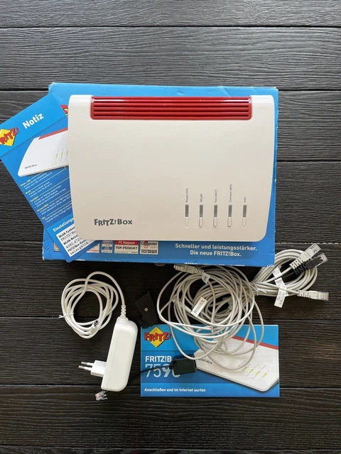 AVM FRITZ!BOX 7590 WLAN Router mit Modem - Weiß (20002784) £103.25 ...