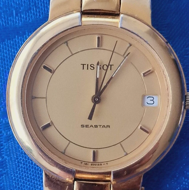TISSOT SEASTAR T281, Gold Plated, Swiss Made, gebrauchter Zustand EUR ...