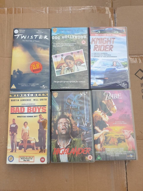 *RARE *6X MIXED VHS Videos ACTION Classics Family Comedy ETC Job Lot ...