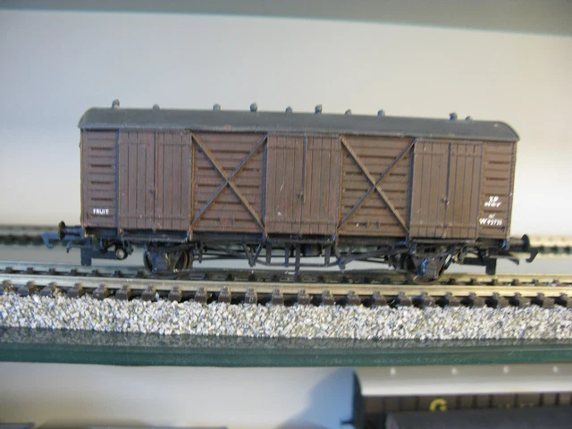 OO GAUGE GWR Finescale Kit Built Parkside Pc74 Br/Gwr 'Fruit D' Van (Lot 92) EUR 17,92 - PicClick IT