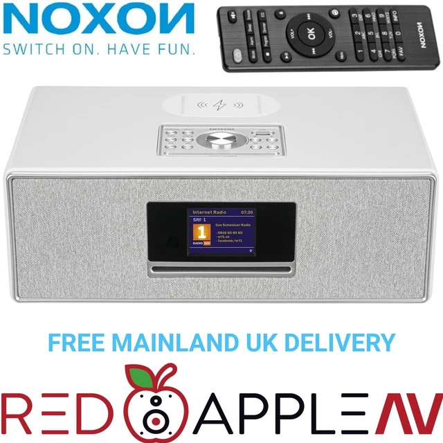 NOXON PILATUS WHITE With CD Player, DAB+/FM & Internet Radio Bluetooth ...