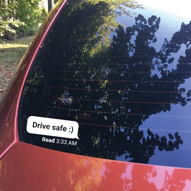 IPHONE STICKER - Drive Safe Decal - Text Decal - Text Message Sticker ...