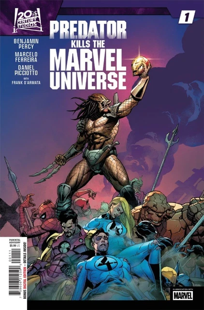 PREDATOR KILLS THE Marvel Universe #1 (2025) Main Cover £6.50 - PicClick UK