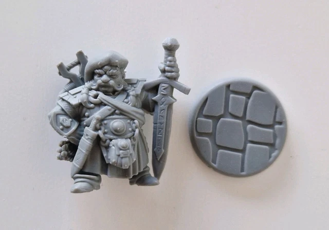 SALUTE 2025 HILLHAMMER Dwarf Highlander - Resin Fantasy RPG Mini ...