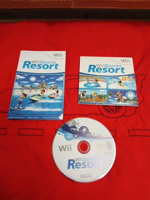 WII SPORTS RESORT (Nintendo Wii 2009) Cardboard Sleeve w/manual Tested ...