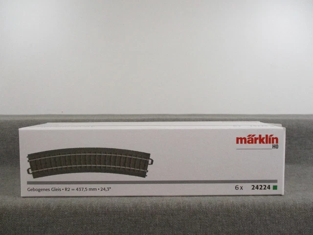 MÄRKLIN SPUR H0 24224 C-Gleis gebogenes Gleis R2 437,5 mm 6 Stück in OVP EUR 13,90 - PicClick DE