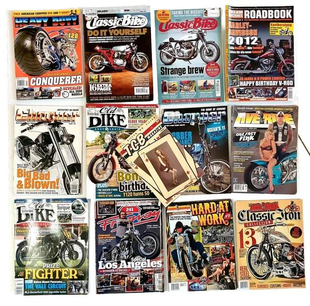 13 X HEAVY Duty + Classic Bike Chopper TCB + Magazine Harley-Davidson ...