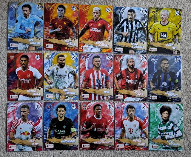 TOPPS MERLIN HERITAGE 23/24 Insert Fan Favourites X15 Full Set EUR 8,60 ...