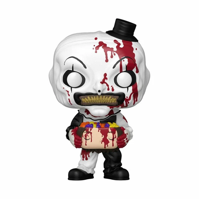 FUNKO POP! MOVIES Terrifier Art the Clown with Candy Filled Head 3.75 ...