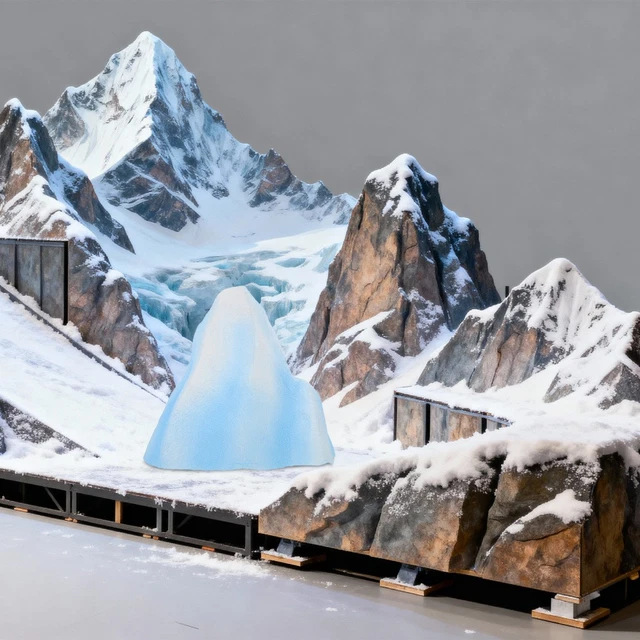 SIMULATION ICEBERG DECORATION: Stage Plays Layout Props Theme Exhibit ...