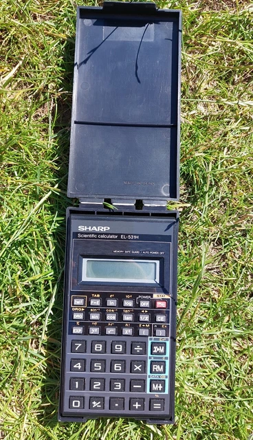 SHARP SCIENTIFIC CALCULATOR EL- 531H Vintage 90’s Retro Black in case ...