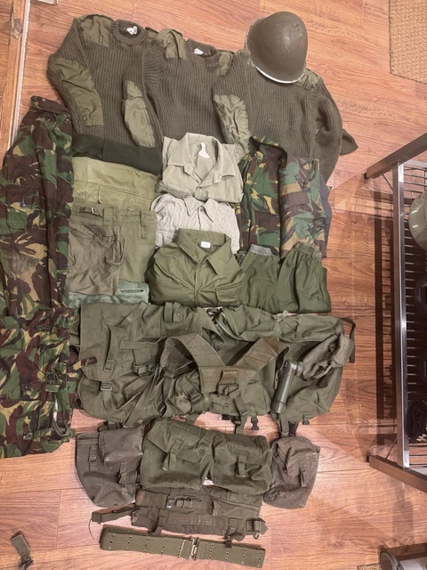 COLD WAR BRITISH Army Bundle-Webbing-Helmet- Uniform £234.72 - PicClick UK