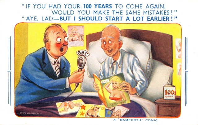 BAMFORTH BROWN TRIANGLE Comic Postcard Fitzpatrick 1778 Radio Good+ ...