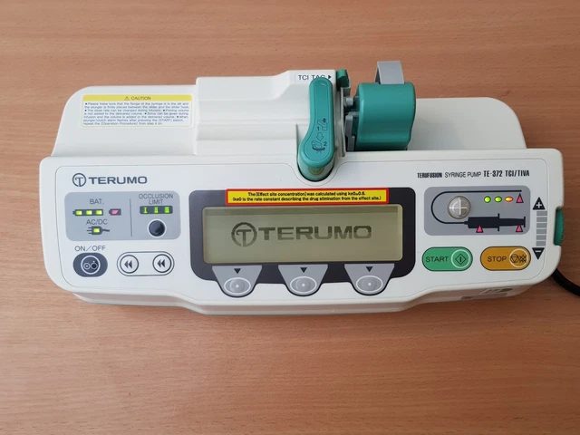 TERUMO TERUFUSION TCI TIVA syringe infusion pump driver TE-372 ...