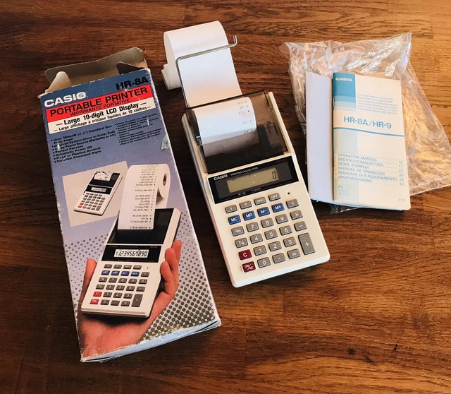 CASIO HR-8A CALCULATRICE A Ruban Portable Printer EUR 29,00 - PicClick FR