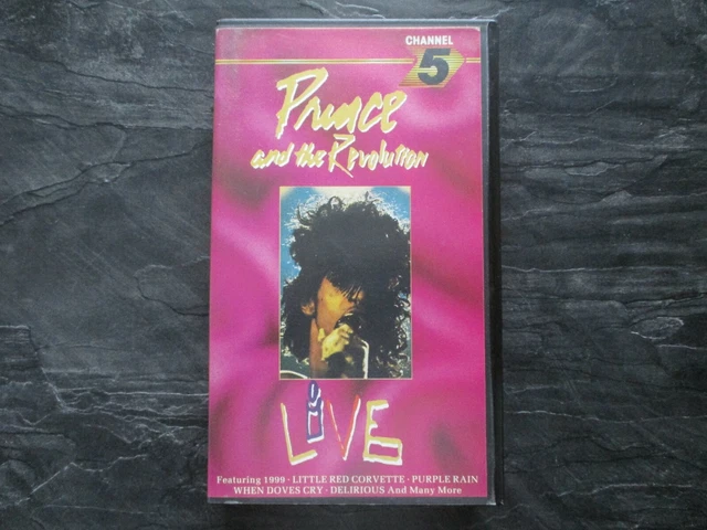 PRINCE AND THE Revolution Live Vhs Original Channel 5 Vhs Video Release ...