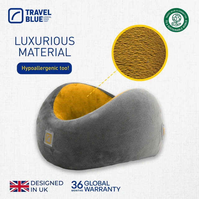 ERGONOMIC INFINITY NECK Pillow for Airplane Travel – Premium Memory ...