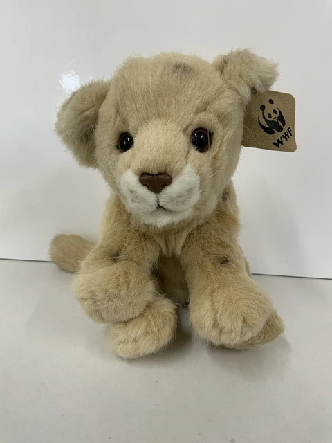 WWF ANNA CLUB Plush Lion Lioness Leopard Cub Soft Toy Wild Animal 11” £ ...