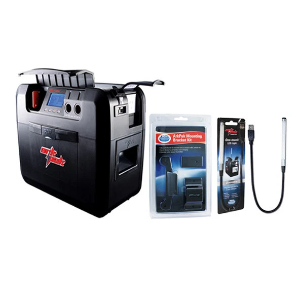 ARKPAK AP730 PORTABLE Battery Box Dual System Inverter with Light ...