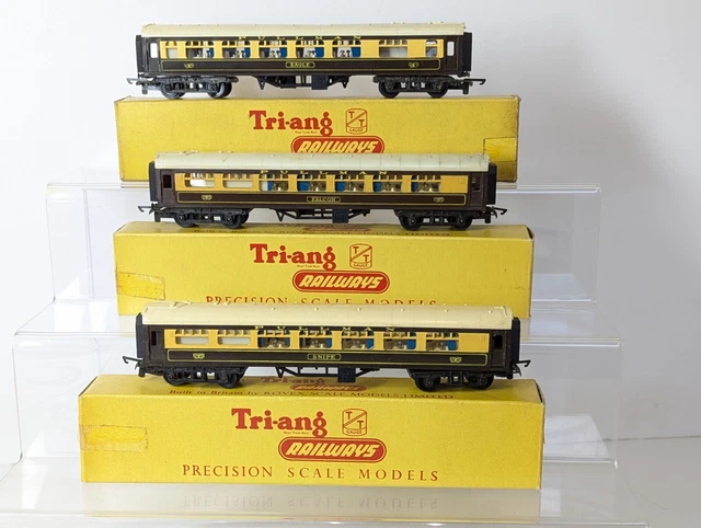 3X TT GAUGE Tri-ang Pullman Coaches-Snipe, Eagle & Falcon-T185. £105.00 ...