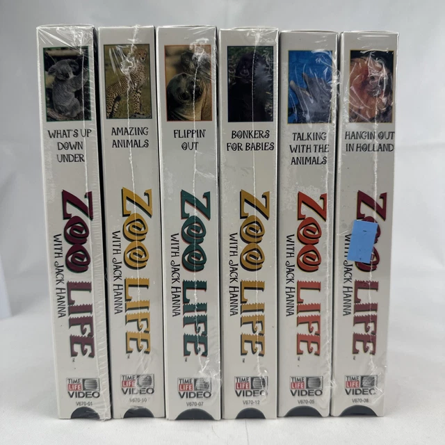 ZOO LIFE WITH Jack Hanna 6 VHS Original Sealed Video Animal Adventures ...