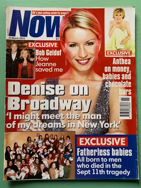 NOW MAG 13-MARCH-2002 DENISE VAN OUTEN George Michael Kim Cattrall ...