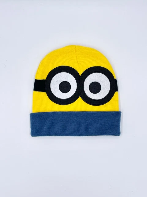 NEW RARE UNIVERSAL Studios Despicable Me Minion Made Cuffed Beanie Hat ...