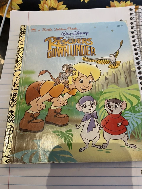 VINTAGE GOLDEN WALT Disney The Rescuers Down Under Coloring Activity ...