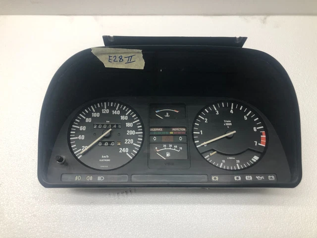 BMW E28 INSTRUMENT cluster Gauge Cluster Speedo Tacho OEM VDO 240km/h ...