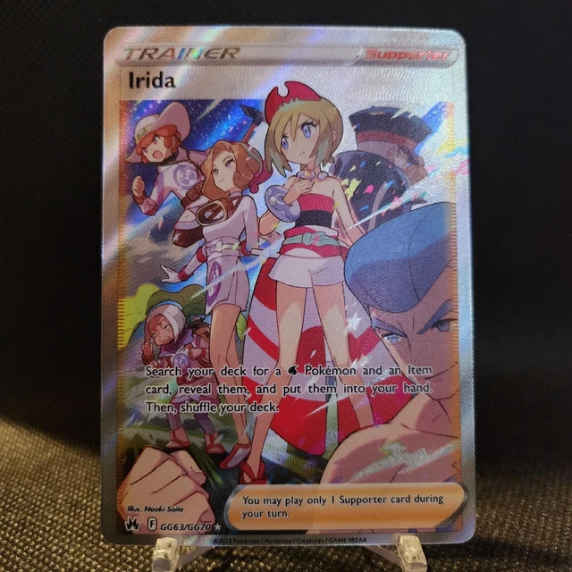 IRIDA GG63/GG70 POKÉMON Crown Zenith Galarian Gallery Full Art Trainer ...