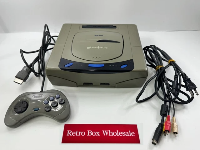 SEGA SATURN CONSOLE Gray Japanese System only HST-3200 1837 £79.32 ...