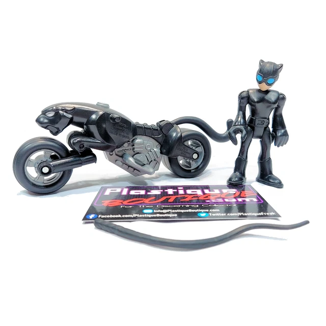 FISHER PRICE IMAGINEXT Super Friends Catwoman Motorcycle COMPLETE ...