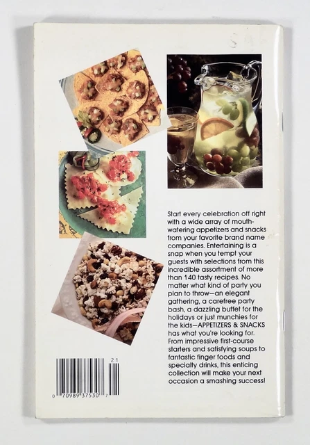 1992 NOV BEST RECIPES APPETIZERS & SNACKS salsa DRINKS dips SLIDERS ...