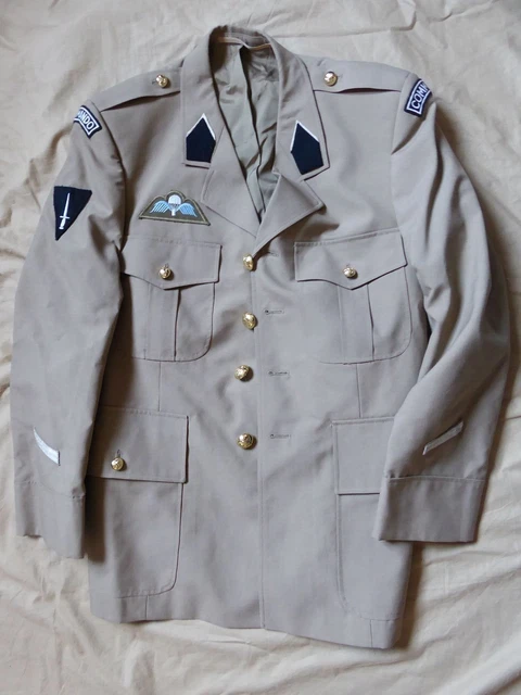 VESTE SERVICE DRESS d'été d'un Para Commando Armée Belge années 1980 ...