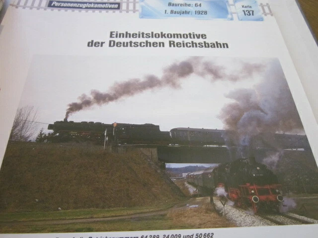 DAMPFLOK RISSZEICHNUNG P 137 DRG 64 EInheitslokomotive, 1928 EUR 4,39 ...