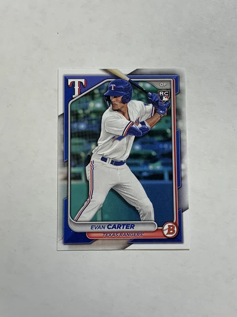 CARTA ROOKIE EVAN Carter 2024 Topps Bowman Baseball #46 Texas Rangers ...