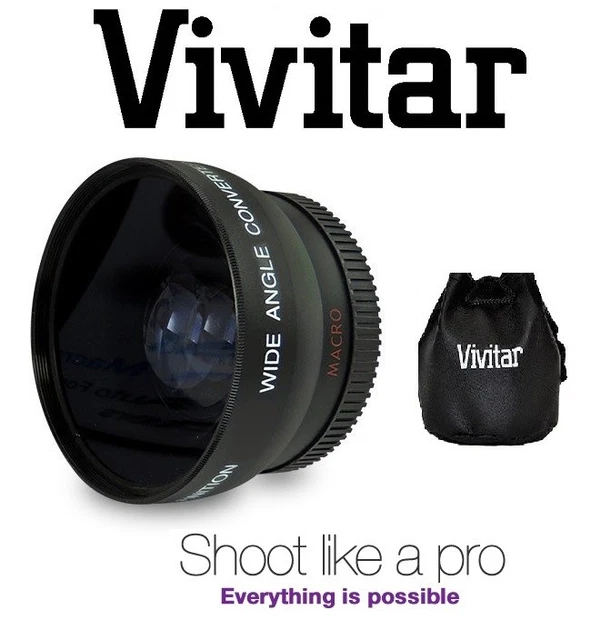 37MM HD WIDE Angle Lens With Macro For Panasonic Samsung Canon Sony ...