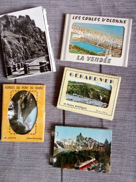 LOT POCHETTES PHOTOS Chamonix Gérardmer sables d'Olonne gorge pont du ...