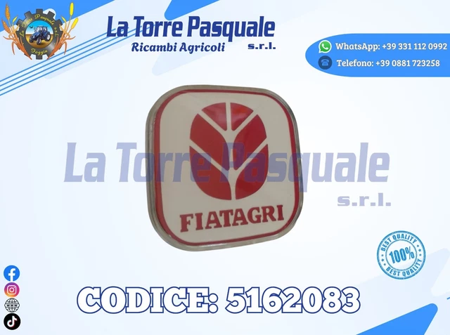 5162083 STEMMA LOGO Fiatagri Per Trattore Fiat Originale Cnh EUR 31,90 ...